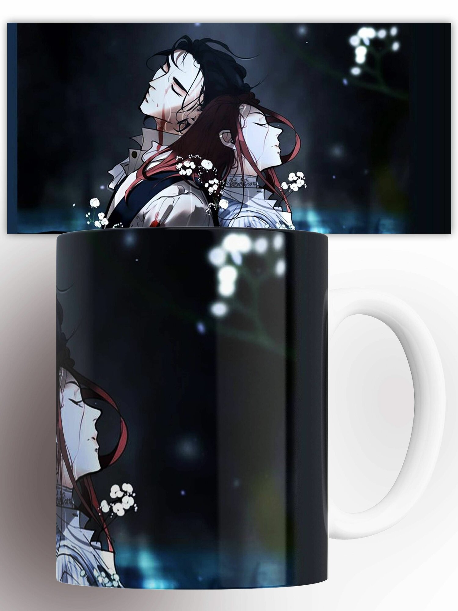 Кружка аниме Фиолетовый гиацинт Purple Hyacinth Лорен Киран 330 мл