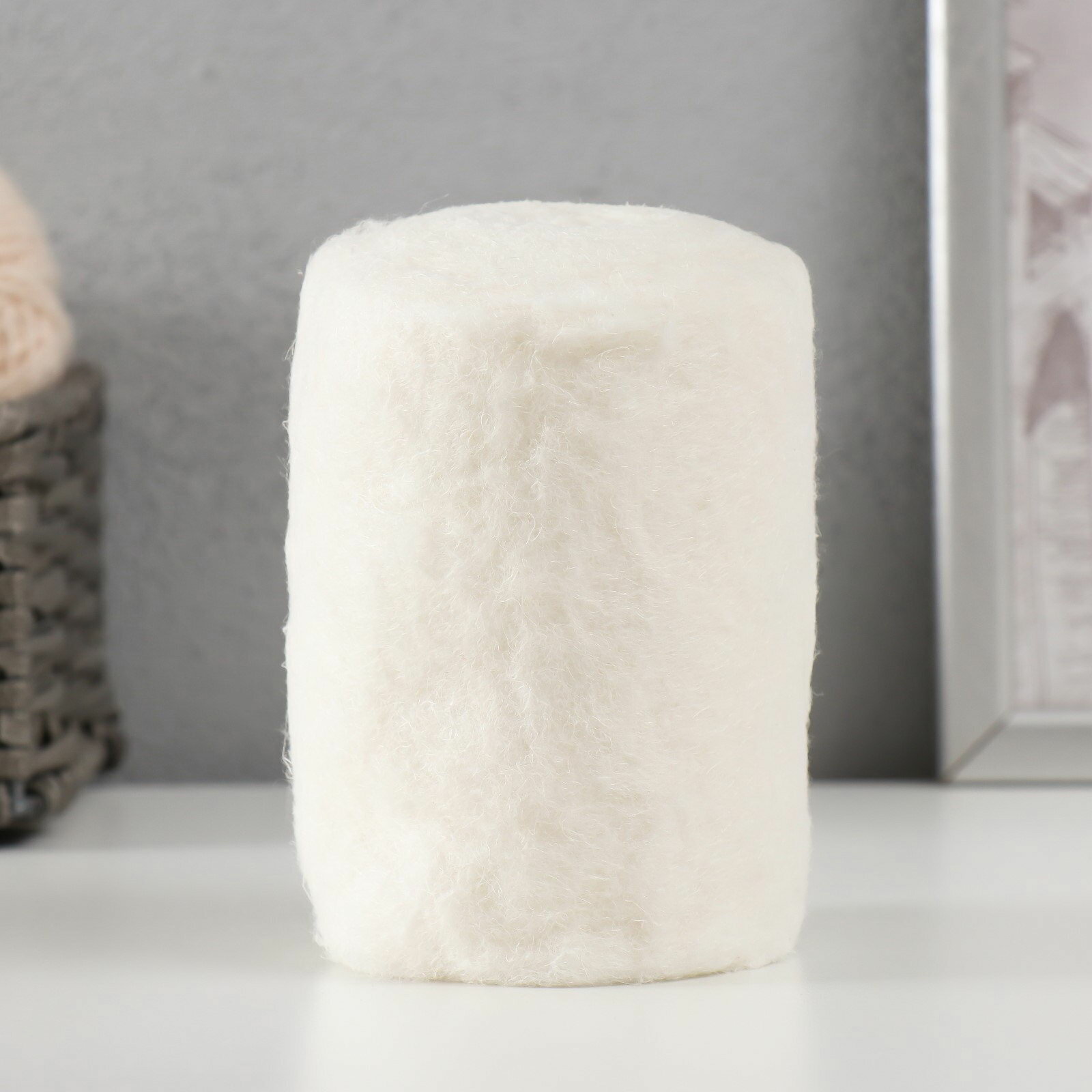 Вата льняная для ватных игрушек, 100% л? н,100 грамм, АРТ. VL-100