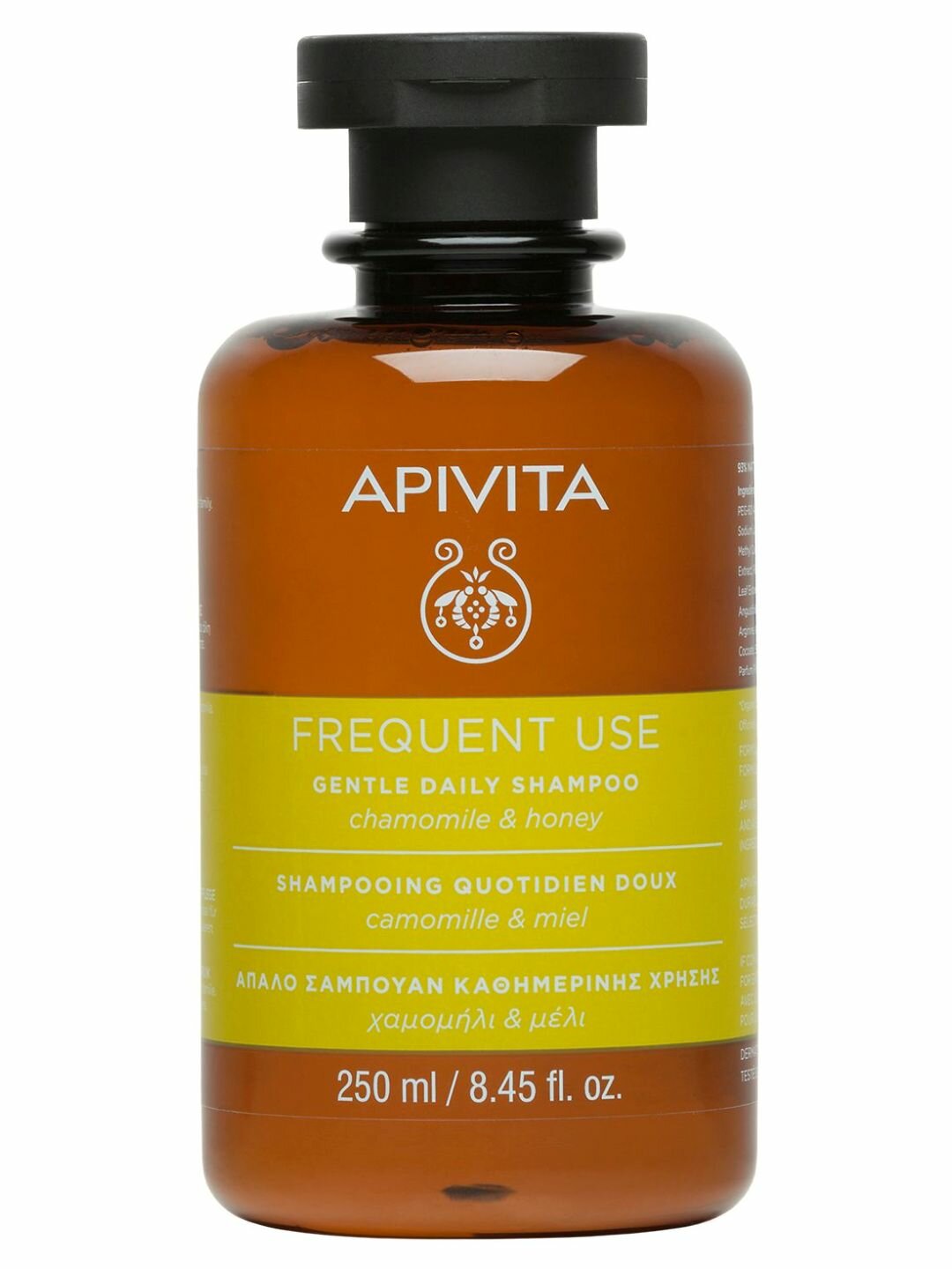 Апивита Мягкий шампунь для частого использования с Ромашкой и Мёдом, 250 мл | APIVITA Shampoo