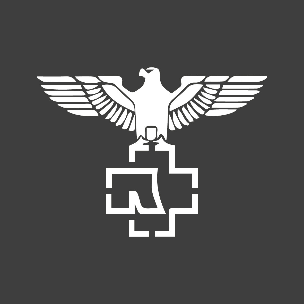 Наклейка "Группа Раммштайн / Rammstein" 14х10 см