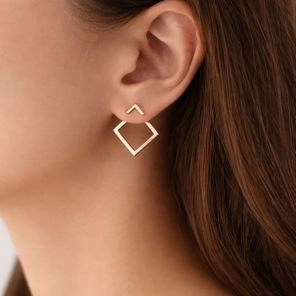 Серьги с подвесками, пусеты