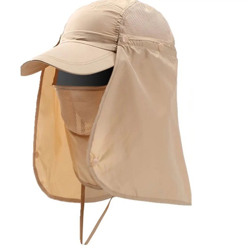 Кепка с козырьком для занятий спортом на открытом воздухе, Походов, Кемпинга, защита от УФ излучения, защита для лица и шеи, защитная Кепка от солнца для рыбалки