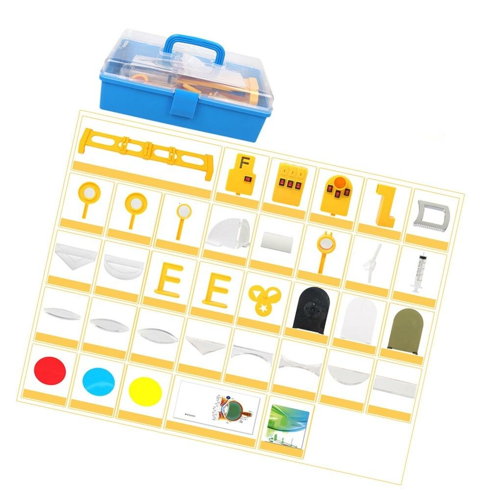 Учебная коробка для экспериментов по оптике Быстрая сборка для научных лабораторий и преподавания