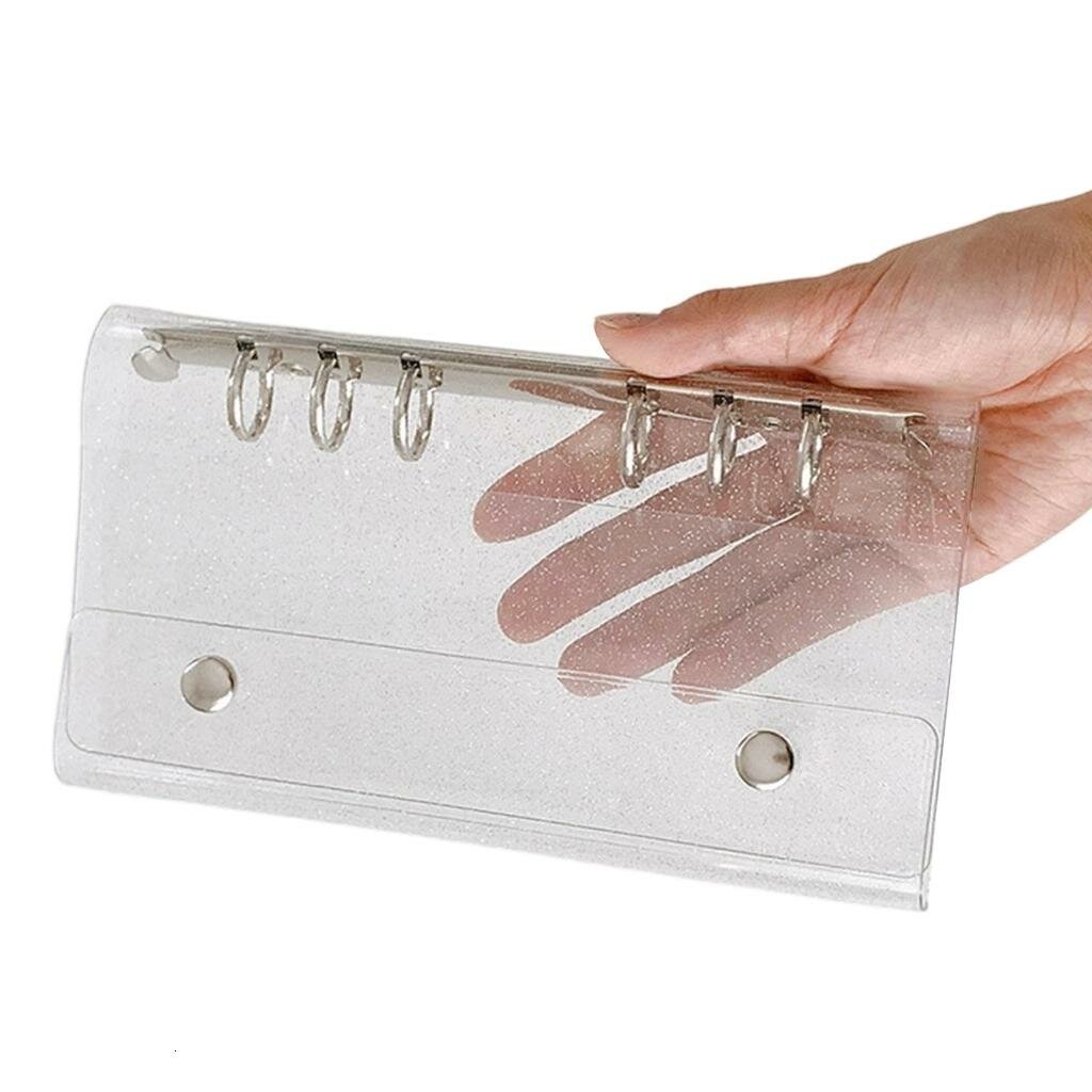 6 Колец Обложка для переплета из ПВХ Обложки для альбомов с картами 6 Колец Обложки для фотоальбомов из ПВХ для заметок карточек организации Фотоизображений