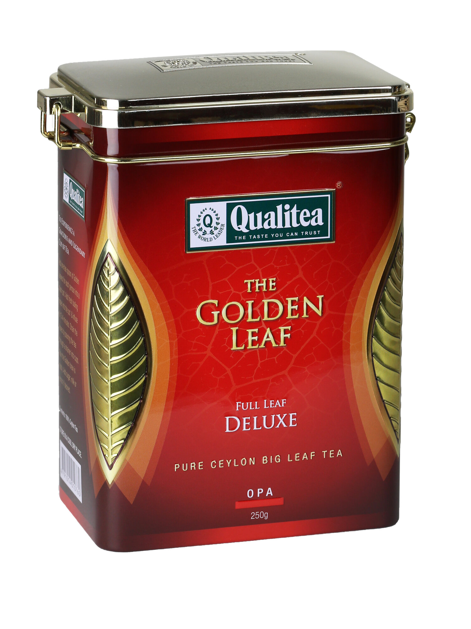 Чай чёрный цейлонский "Qualitea" - OPA (крупнолистовой), жестяная банка, 250 г.