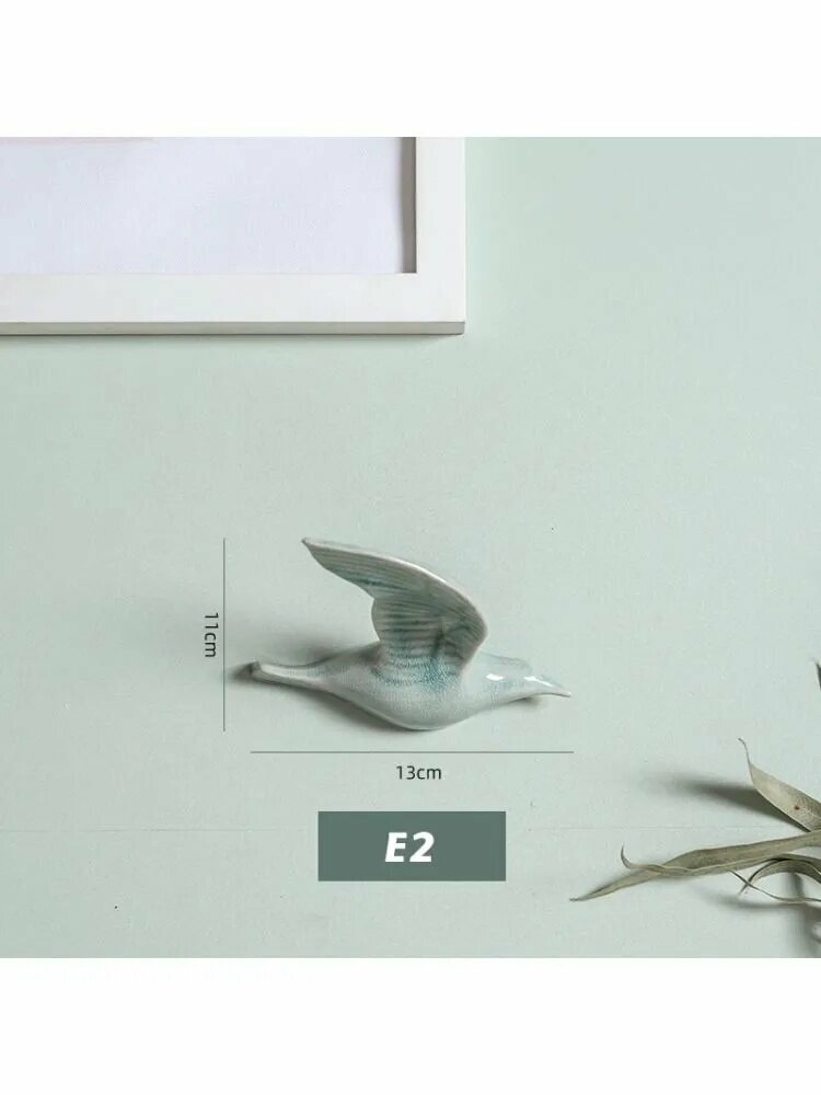 3D настенное украшение из керамики в виде птиц для интерьера