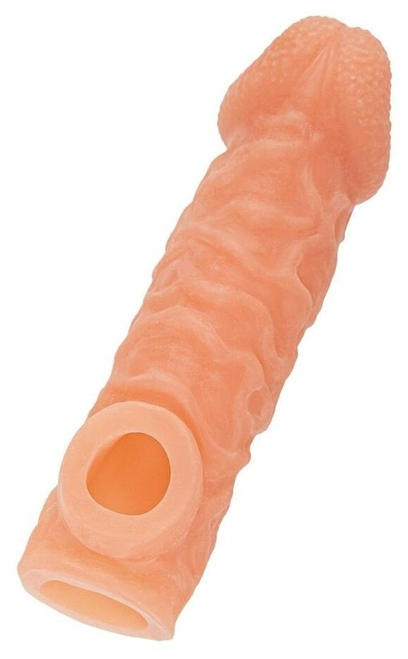Закрытая насадка с шершавой головкой Kokos Cock Sleeve 7, размер M