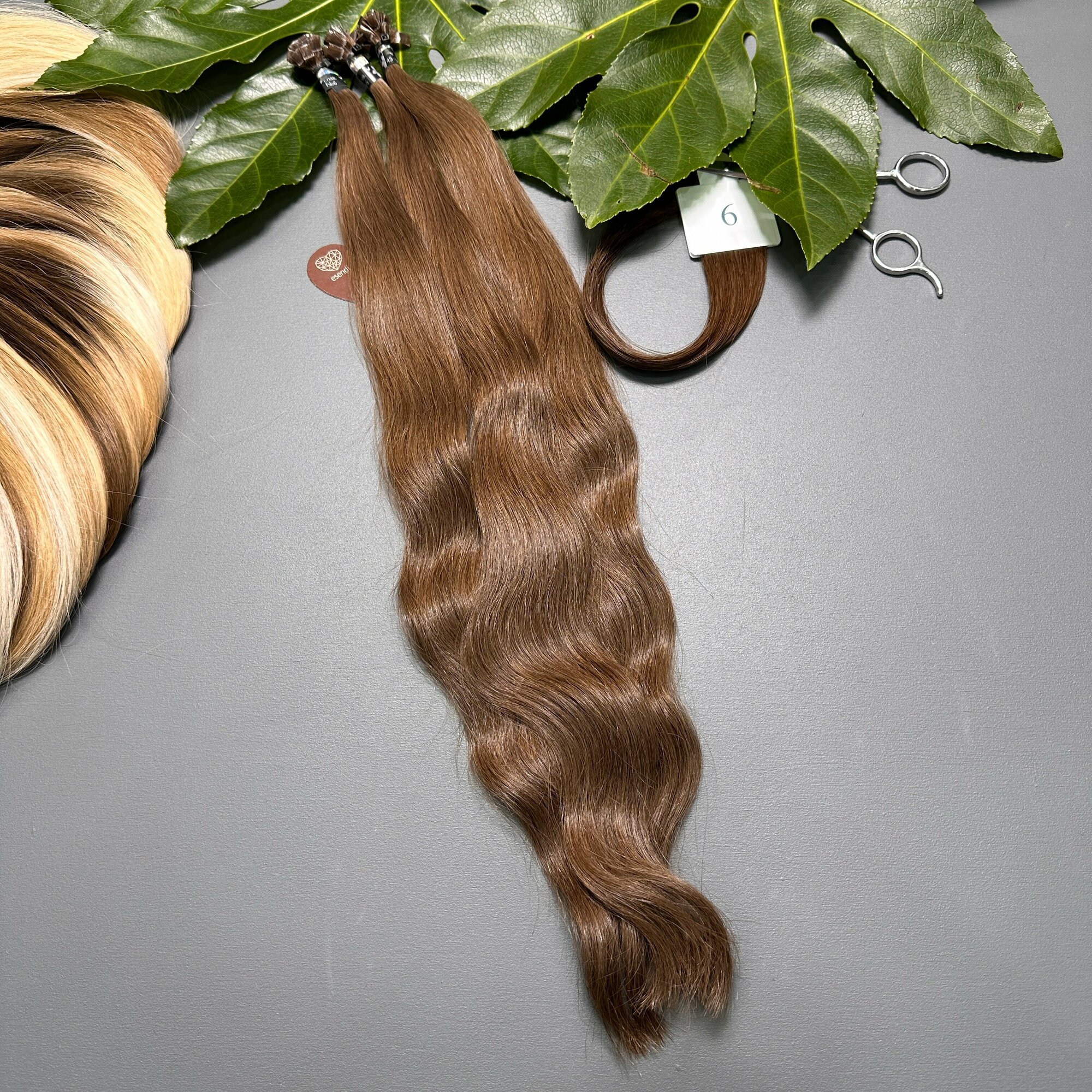 Волосы Belli Capelli славянские стандарт на классической капсуле 45-50 см №6 (25 капсул)