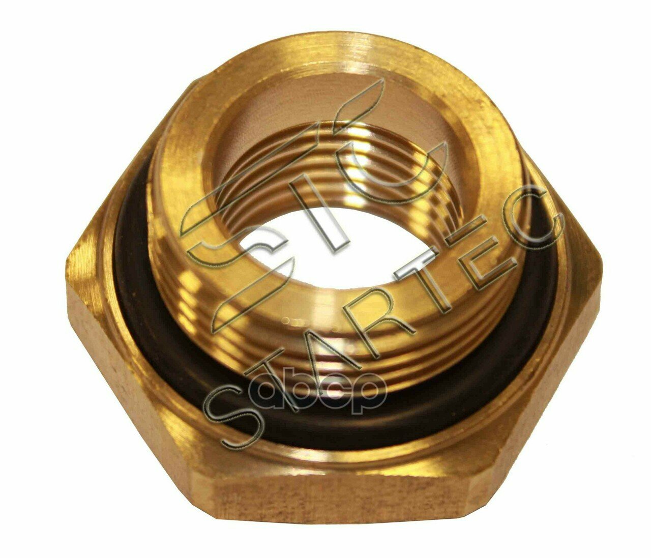 Соединитель переходник М22х1.5 (наружная резьба) М16х1.5 (внутренняя резьба) с кольц. латунь STARTEC STARTEC арт. INF.11. M22/F16