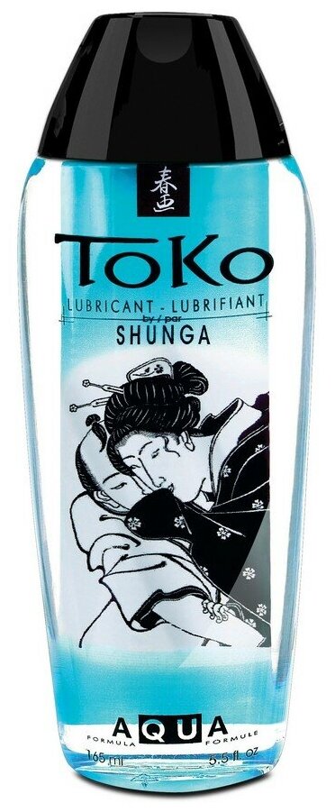 Лубрикант SHUNGA TOKO AQUA на водной основе, ультра-шелковистый, 165 МЛ.