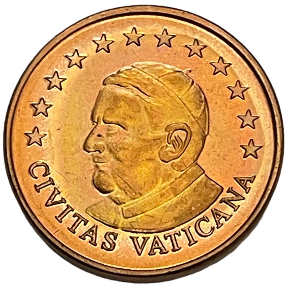 Ватикан 5 евроцентов 2005 г. (Карта Европы) Specimen (Проба) (Proof)