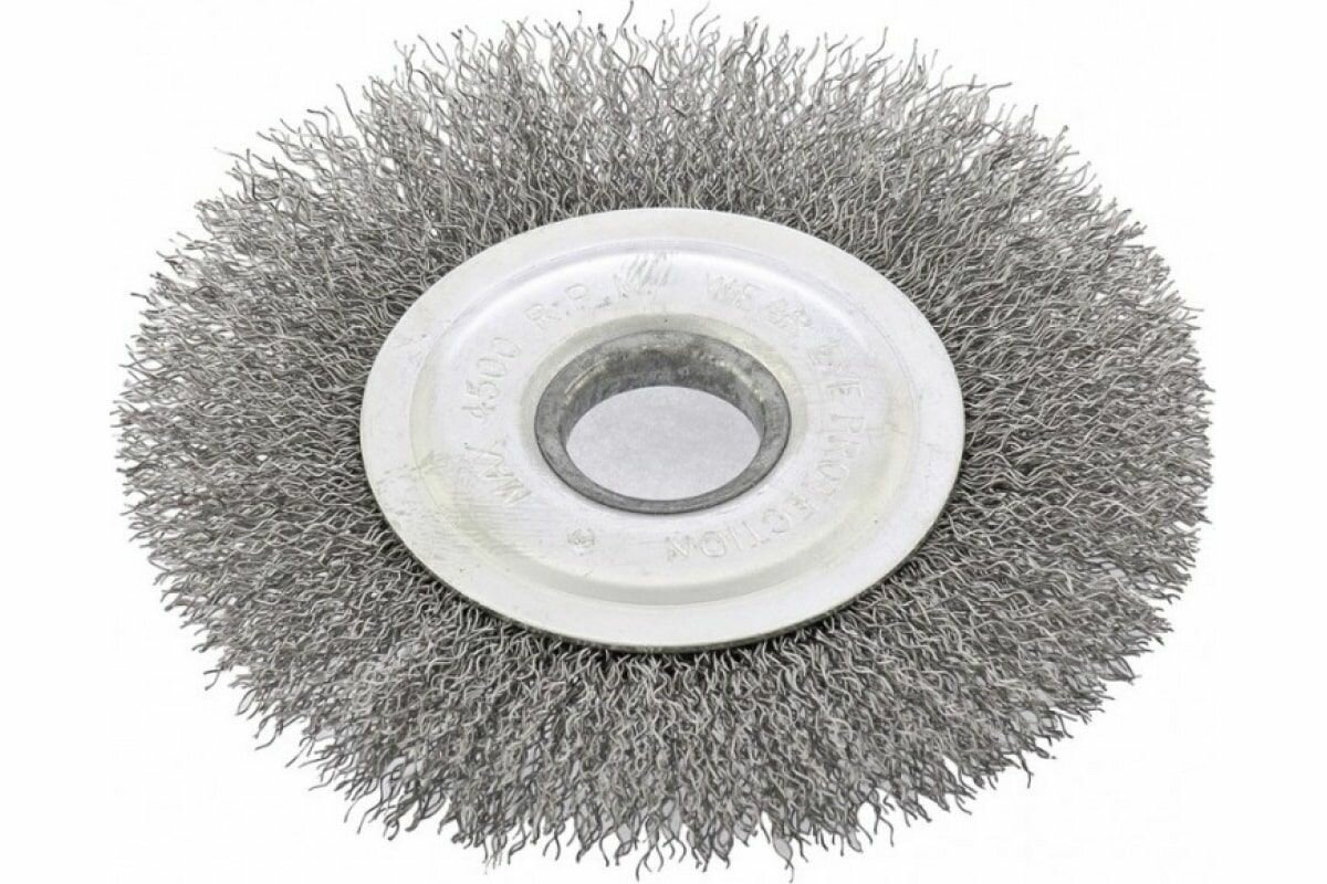 Щетка для УШМ СИБРТЕХ 125 мм посадка 22,2 мм плоская 2 шт