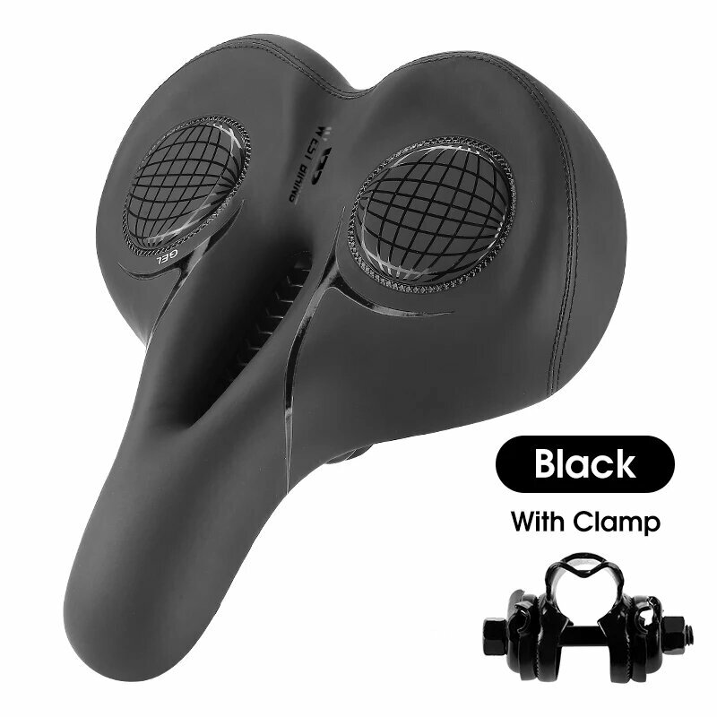 West Biking гелевое седло для горных велосипедов Черный, Black