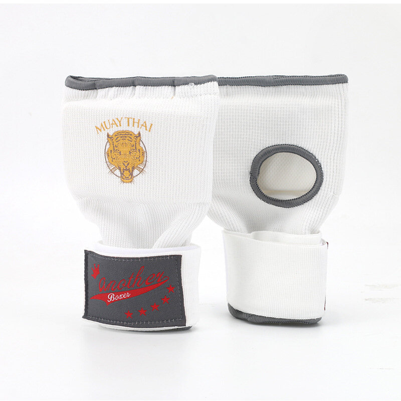 Боксерские перчатки из геля, полупальцевые перчатки, санда, боевые, ленивые, быстрые обмотки, бинты для рук, защита для рук, муай-тай, для мужчин и женщин