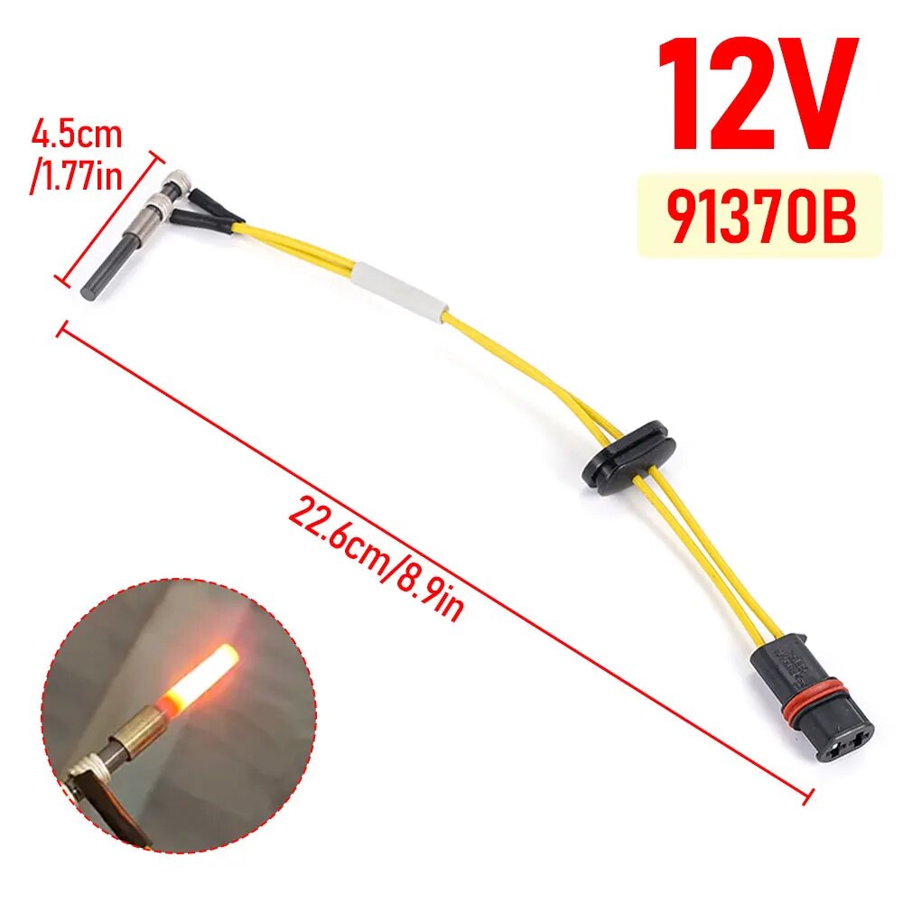 12 В/24 В керамическая игла, дизельный стояночный обогреватель, свеча накаливания 91370B/91371B, датчик пламени для Webasto Air Top 2000, караван, автодом