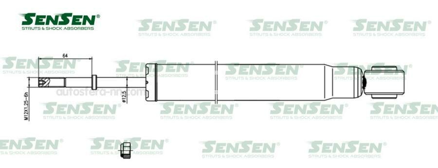 SENSEN 32130164 Амортизатор задний toyota ipsum picnic voxy noah acm21 azr60g zrr70 2wd 4wd estima 4wd acr40 03-06
