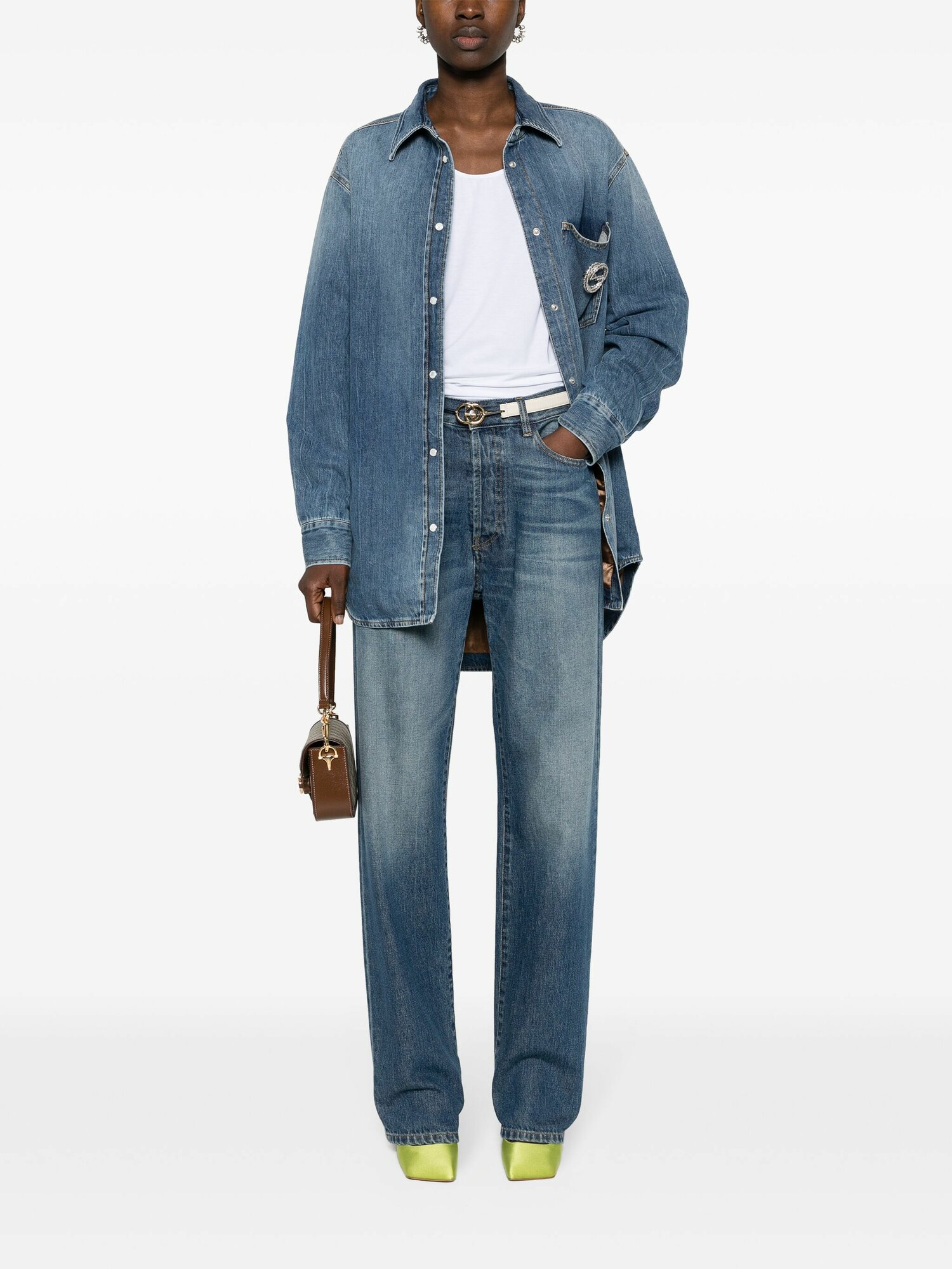 Куртка GUCCI Interlocking G, размер 38, blue — фото 1