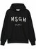 Худи MSGM, размер 36, , black/black