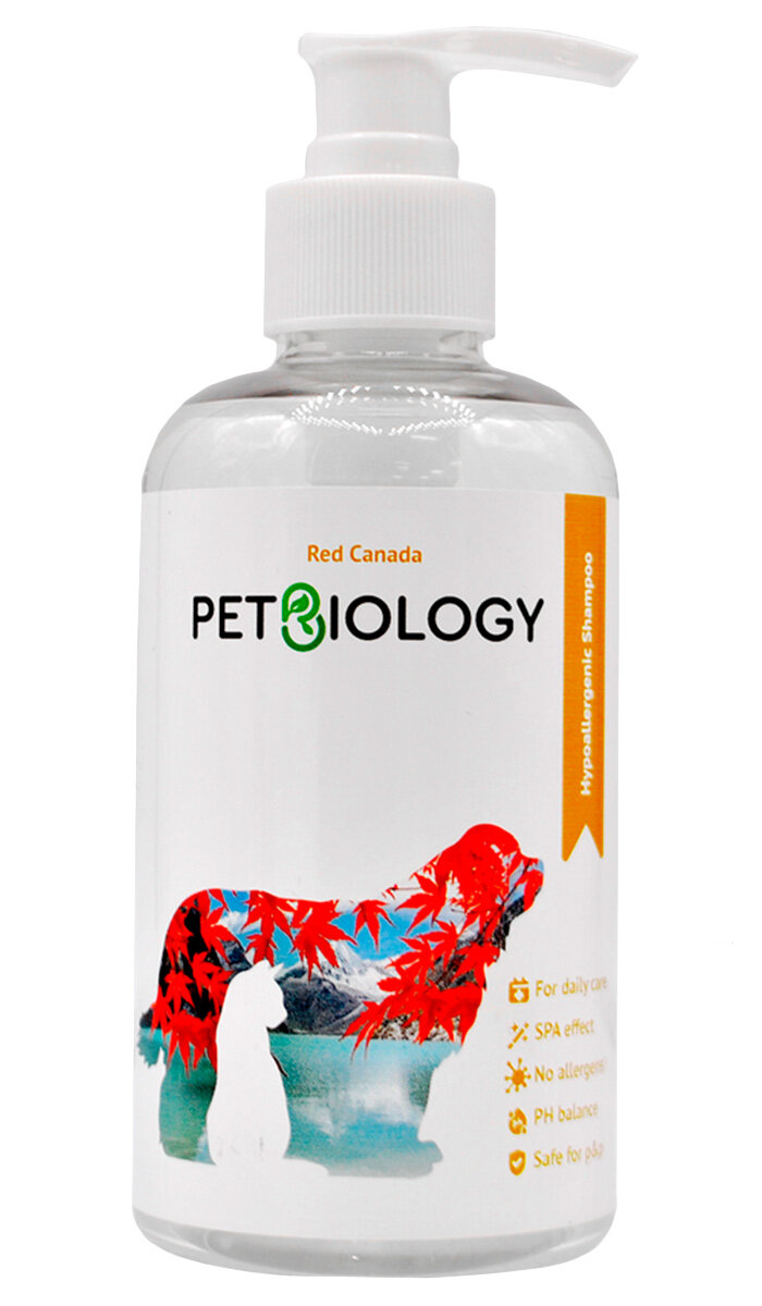 Шампунь гипоаллерген Petbiology Канада д кош и соб, котят и щен с кленов сироп и масл жожоба 300 мл 1 шт