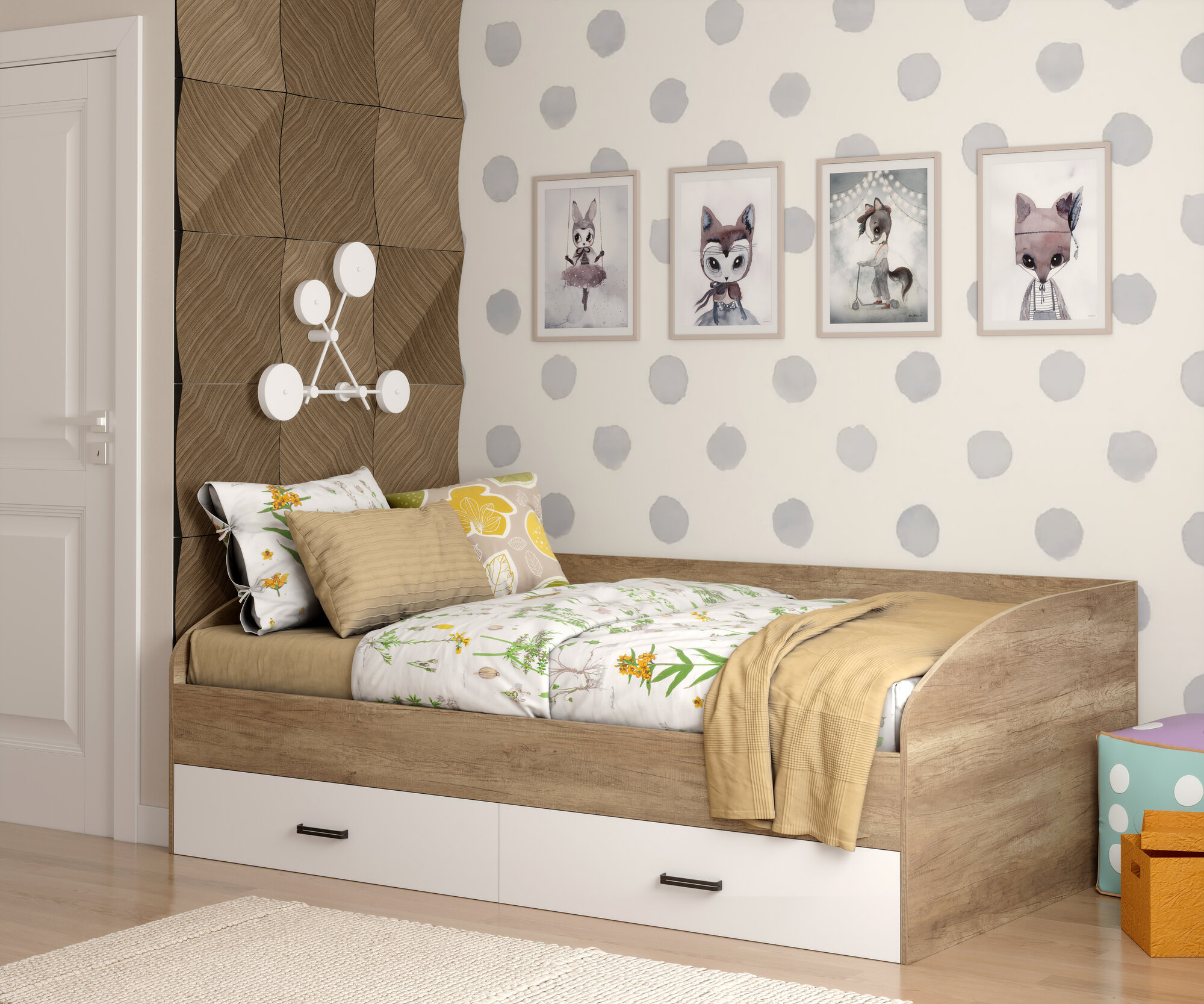 Кровать Твой Стиль New 200х120 (прямая спинка)