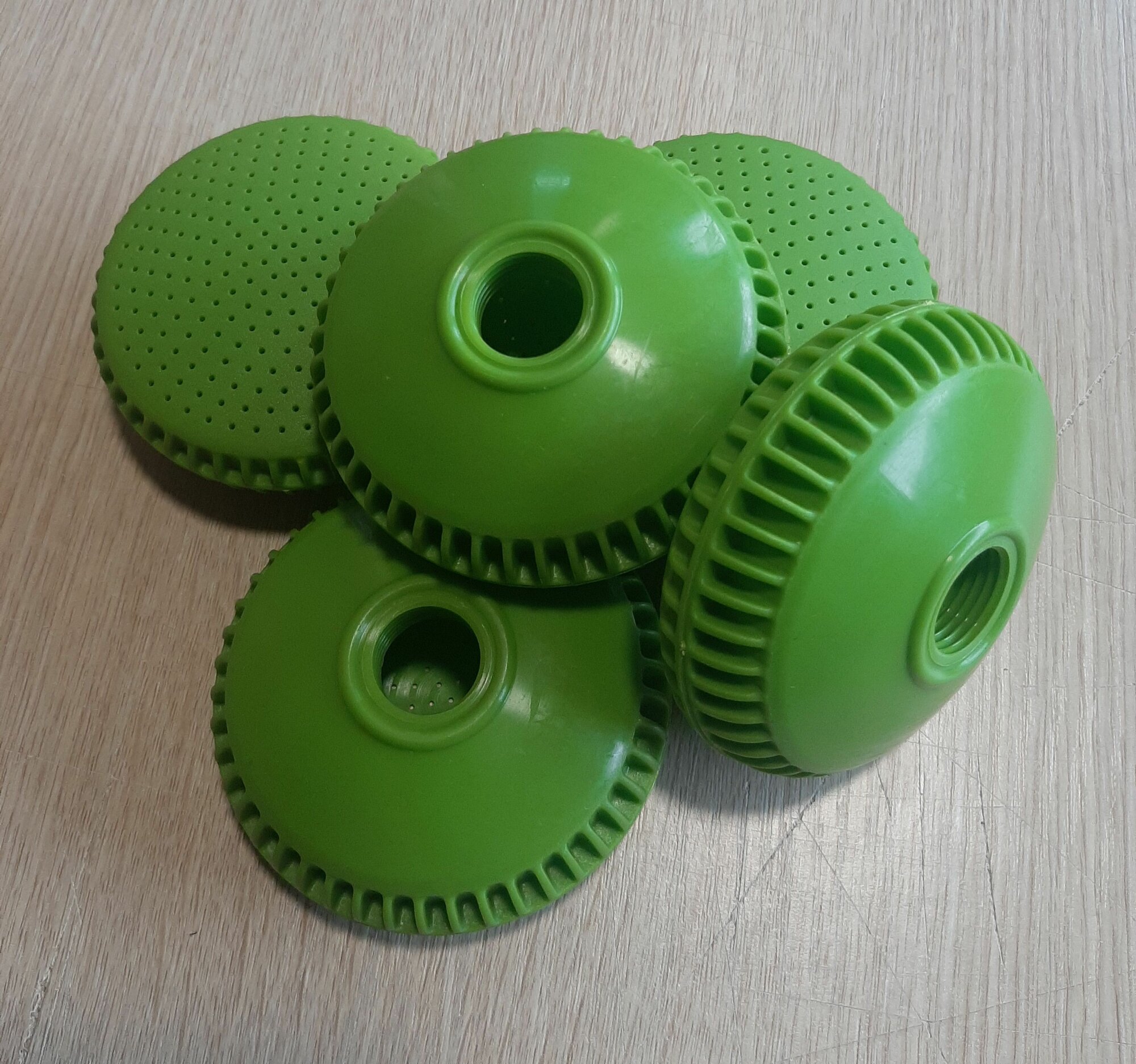 Рассеиватель для летнего душа насадка 5шт (пластик, цветной) (1/2") / Лейка для летнего душа/