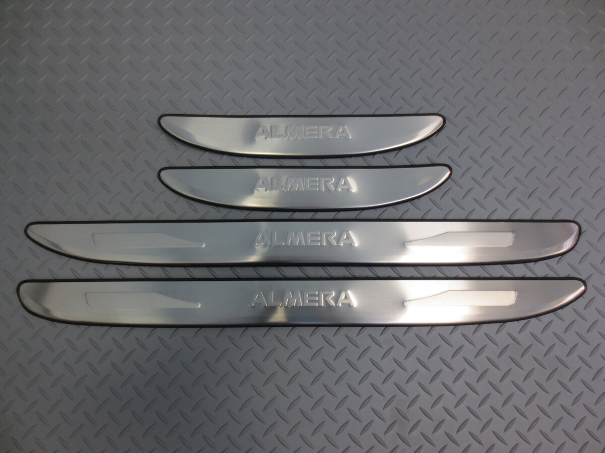Накладки на пороги Nissan Almera G15 2012-2018