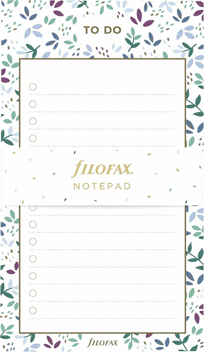 Блокнот для записей FILOFAX Garden notepad TO DO блок листов 95х165 мм100 г/см2 60 листов