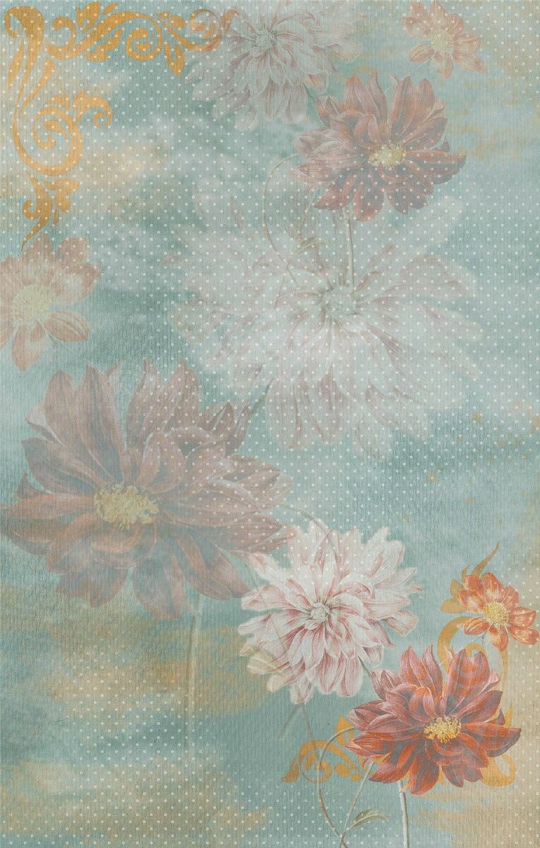 Бумага рисовая для декупажа "Цветочный блюз"