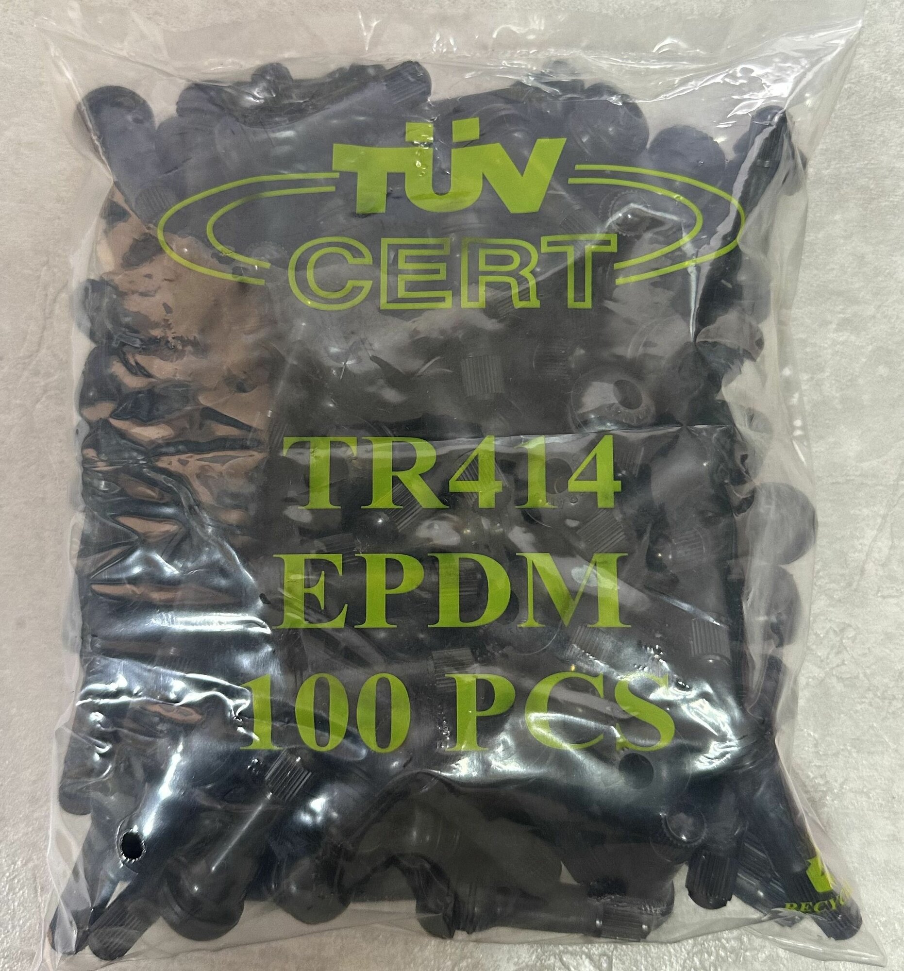 Резиновый вентиль (EPDM) 100 шт. диаметр отверстия в диске 11,3 мм, длина 48 мм