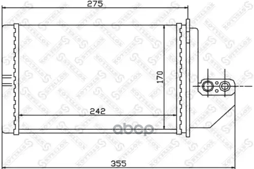 Радиатор печки! BMW E36 1.6-3.0 90-99 Stellox арт. 1035138SX