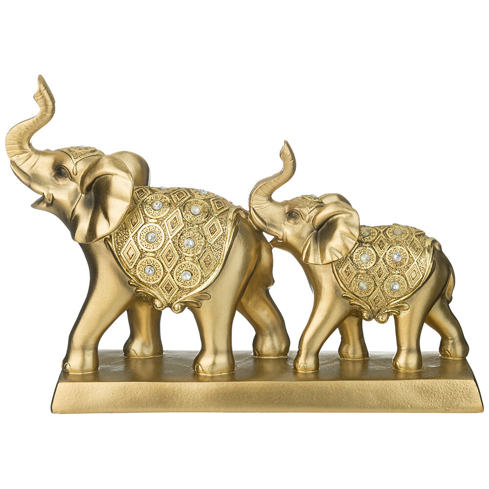 Фигурка 146-1784 декоративная слоны 30,4*9,9*21 см