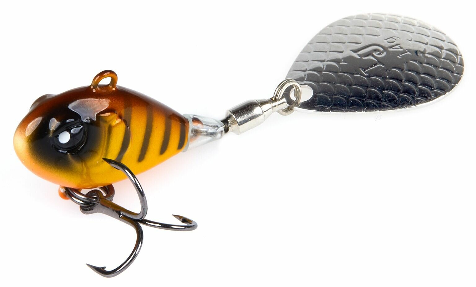 Блесна на окуня тейл-спиннер Lucky John BASARA TAIL SPIN 08.0г 007 в блистере набор приманок на форель голавля в небольших речках и озёрах , снасти рыболовные для зимней и летней рыбалки