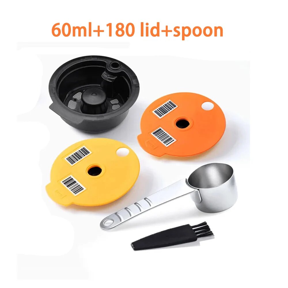 Многоразовые капсулы iCafilas для кофемашины BOSCH-s Tassimo 60ml-180lid-ss