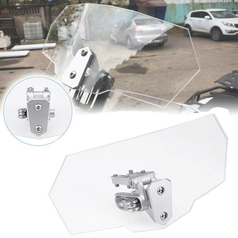 Дополнительный ветровик на мотоцикл (дефлектор, отсекатель, спойлер) GSB Solo, прозрачный