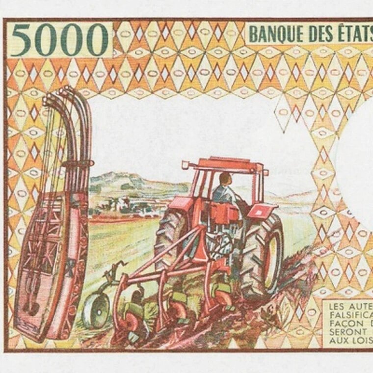 5000 франков 1984 Камерун, центральная Африка, сувенирная копия, банкноты и купюры редкие коллекционные