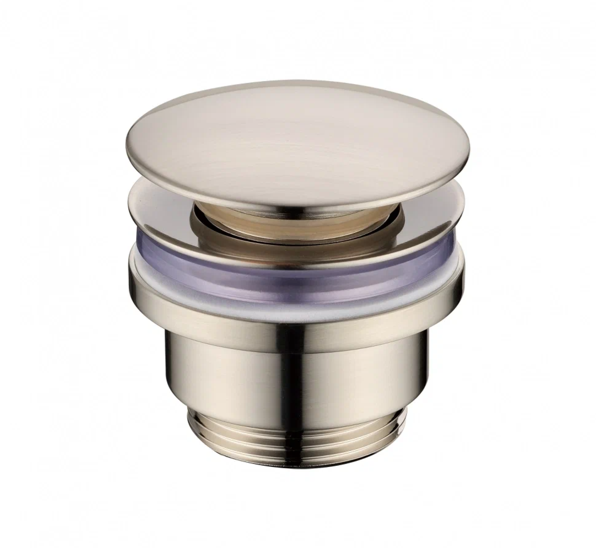 Донный клапан Grocenberg GB106 Никель, латунь, для ванны, круглый