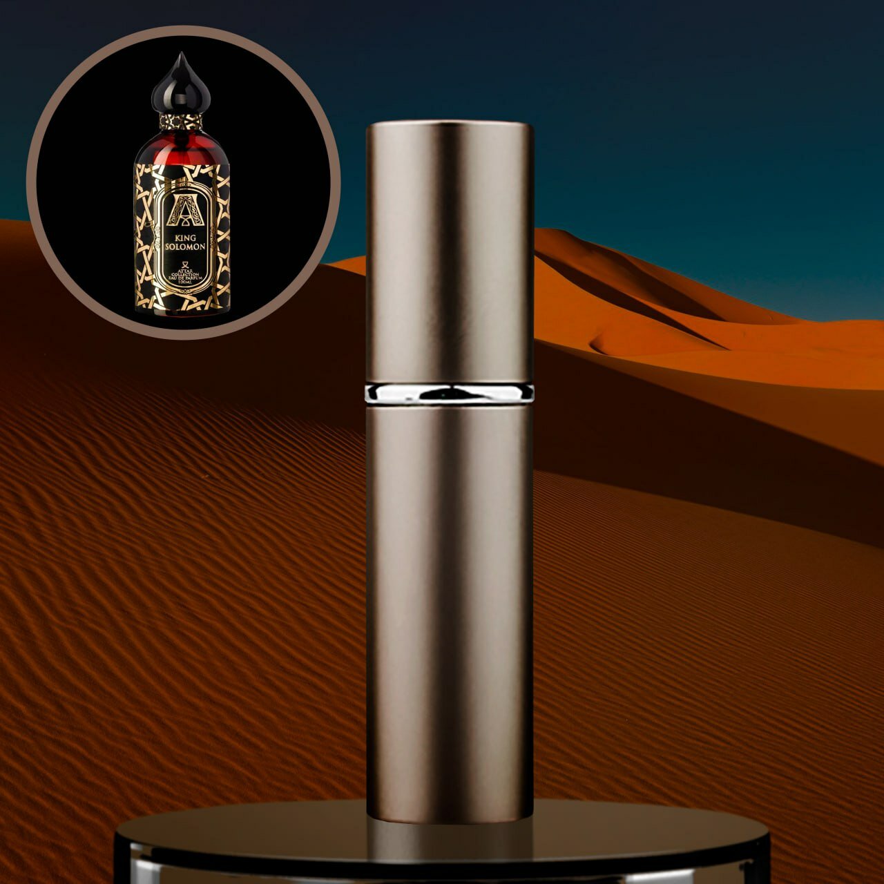Духи King Solomon Premium, унисекс, флакон-атомайзер, перезаполняемые, 10 мл