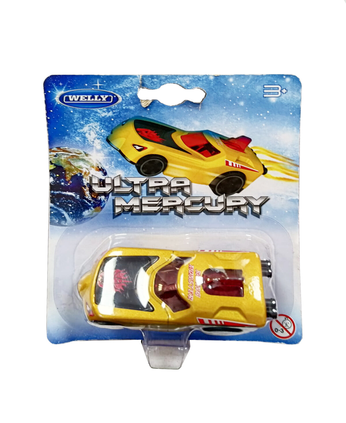 Машинка Welly Ultra Mercury желтая 95310