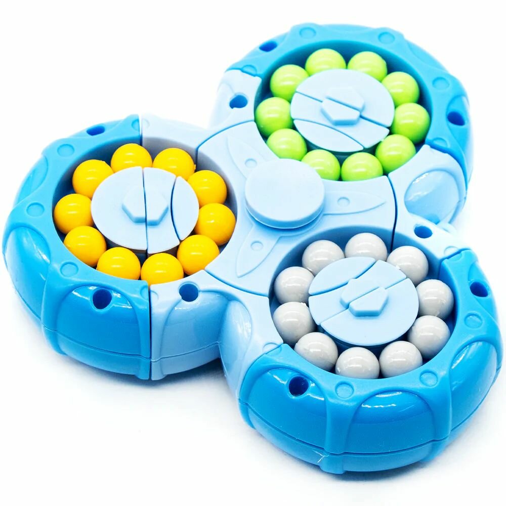 Шаробол Треугольный Спиннер Кольца Пятнашки / Синий цвет