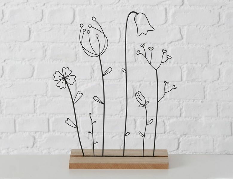 Декоративное интерьерное украшение композиция С колокольчиком, металл, дерево, 29 см, Boltze 2033299-1