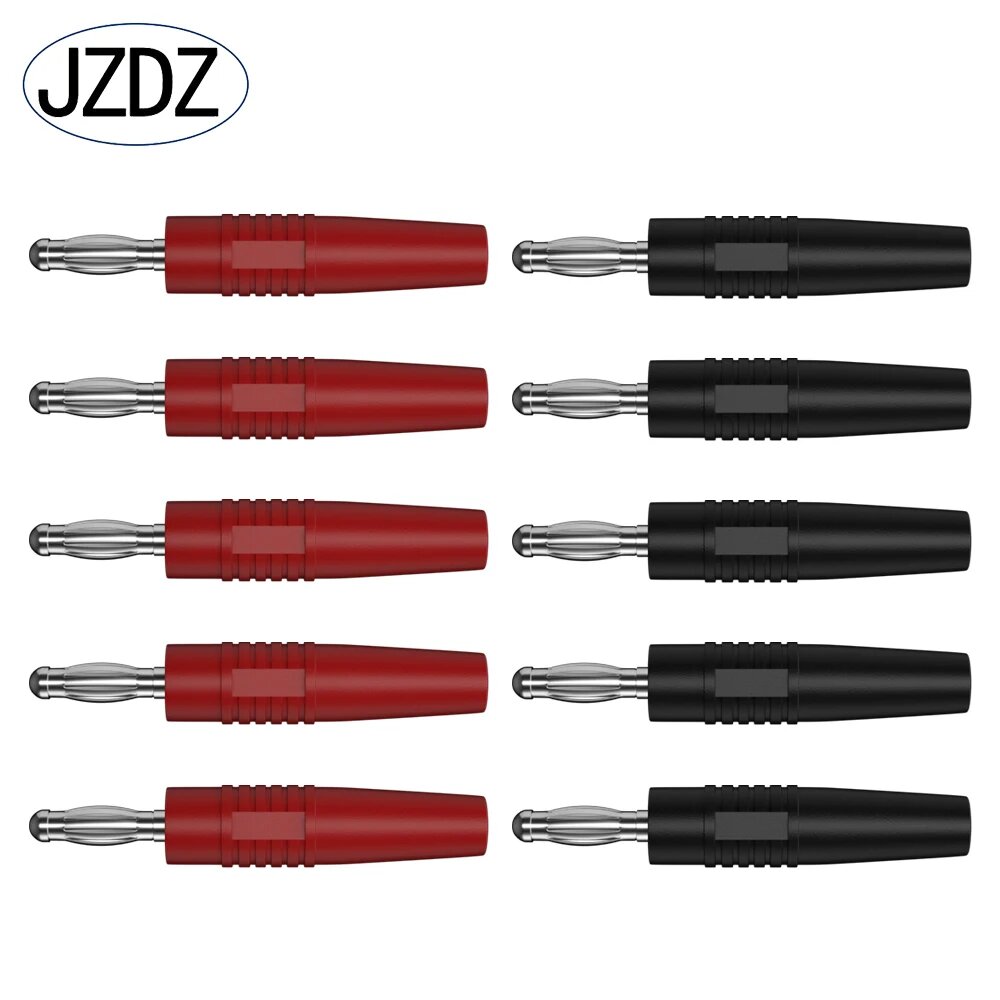 Бананы JZDZ никелированные, 10 шт, красный/черный