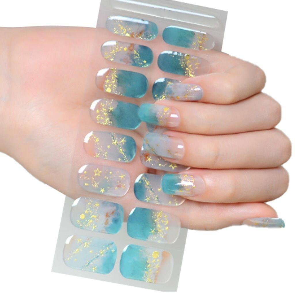 Полимеризация гелевых наклеек для ногтей