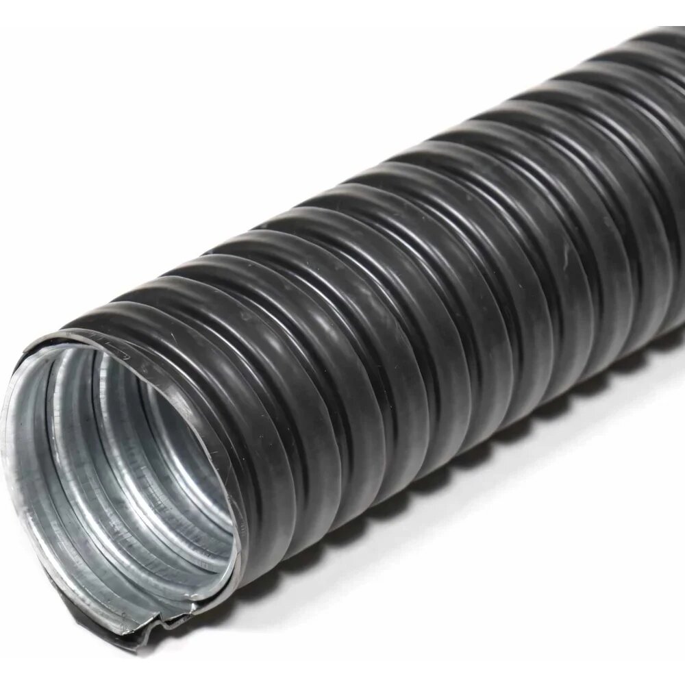 Металлорукав в ПВХ изоляции гофроматик МРПИ НГ LS 20 50 м/уп. черный zeta44105