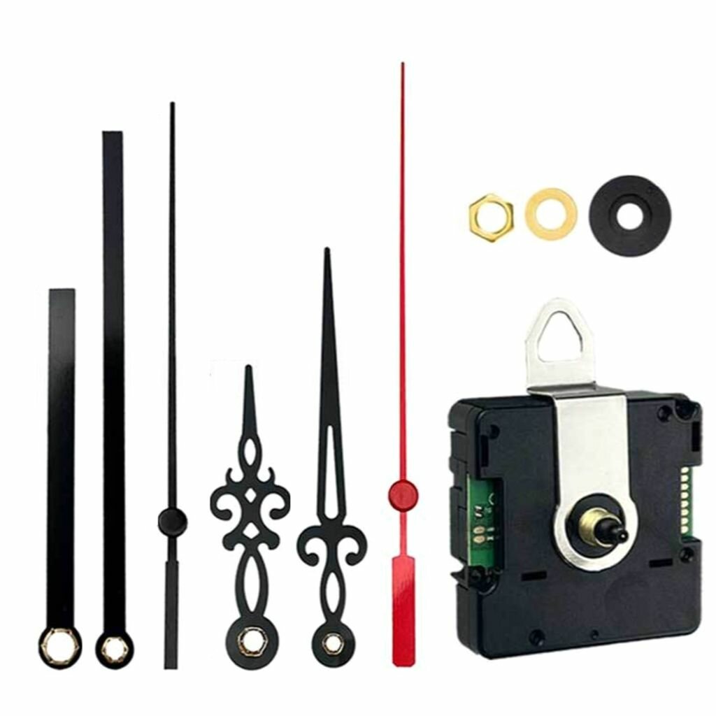 Самодельный часовой механизм с автоматическим отсчетом времени с пропуском второй радиоволны-0200S черно-красный