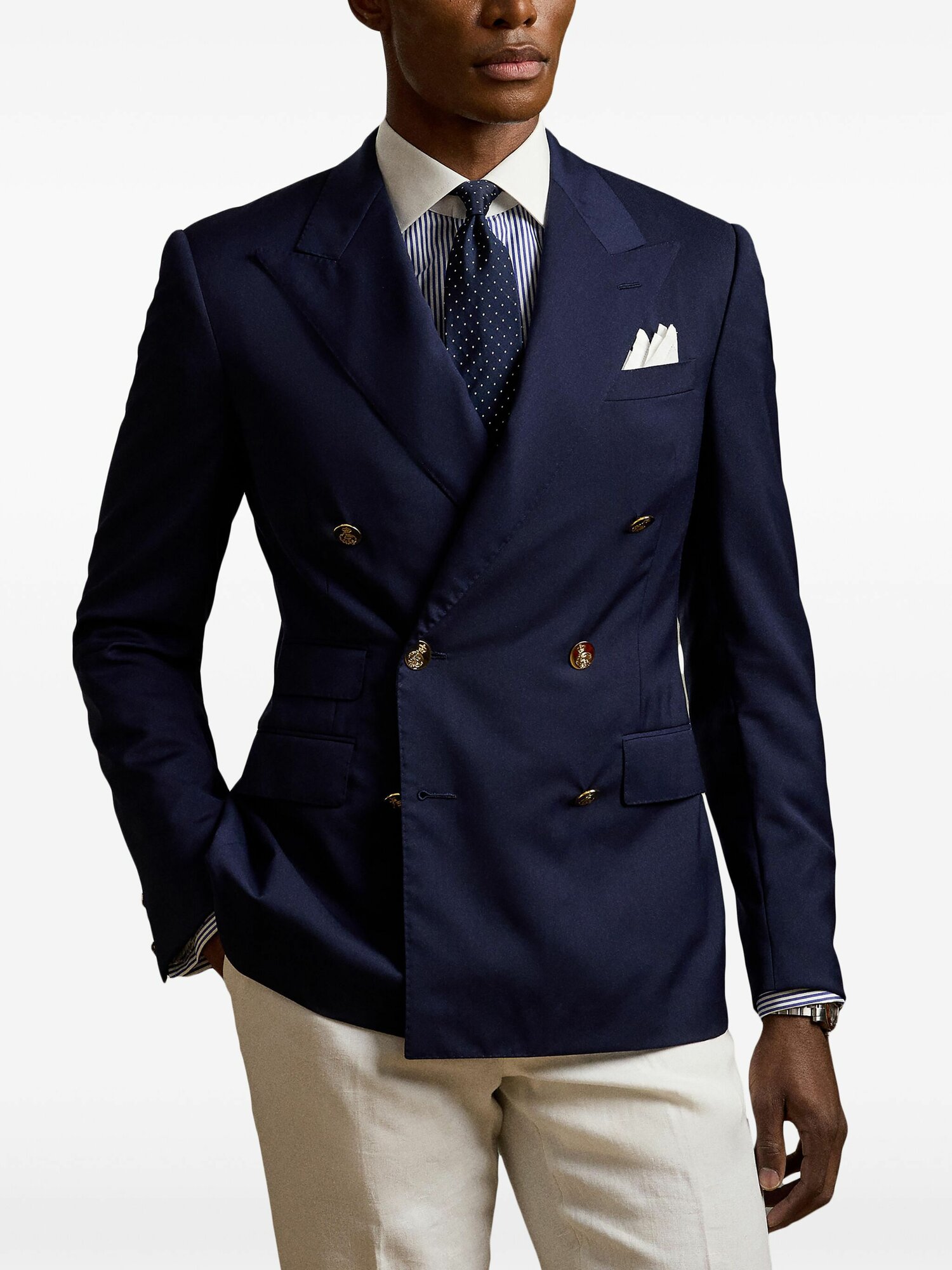Пиджак Ralph Lauren Purple Label Gregory, размер 44, blue — фото 1
