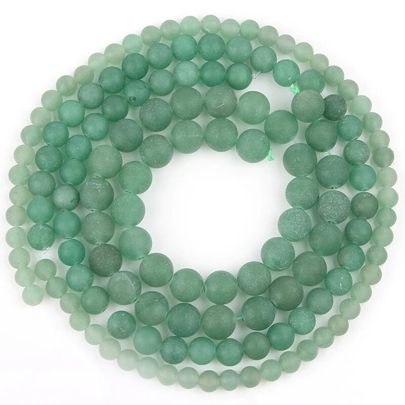 Матовые бусины из гематита nociuciu 4-12 мм Изумрудный, 4mm 91pcs, green aventurine