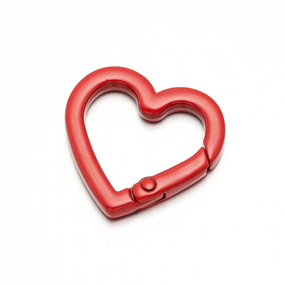 Металлические карабины для бижутерии 5 шт. Красный, 25mm, Red