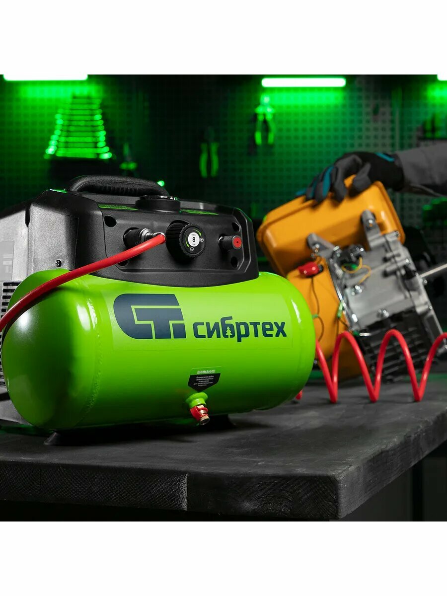 Компрессор воздушный безмаслянный BL 1100/6, СИБРТЕХ, 58059