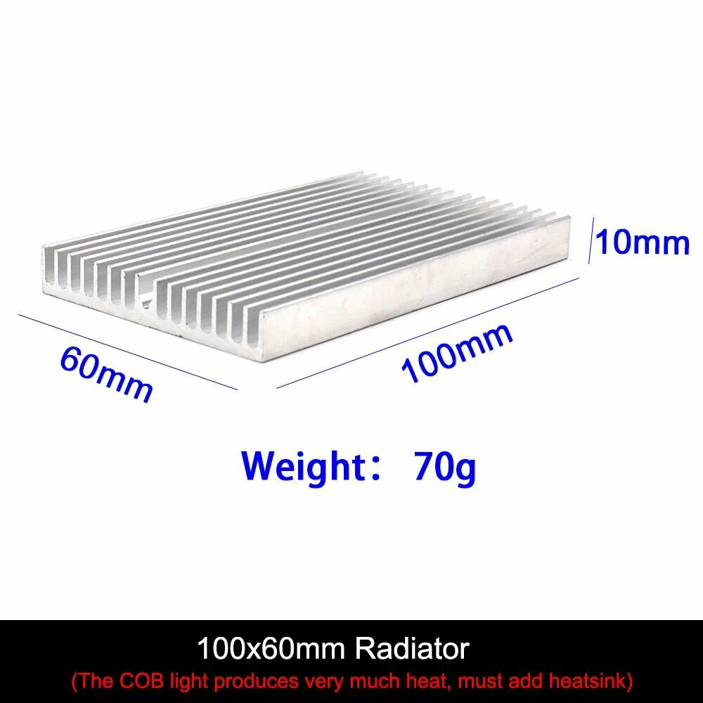 Cooleeon двухцветный светодиодный светильник COB 10+20 Вт 12 В Белый, 100x60mm heatsink