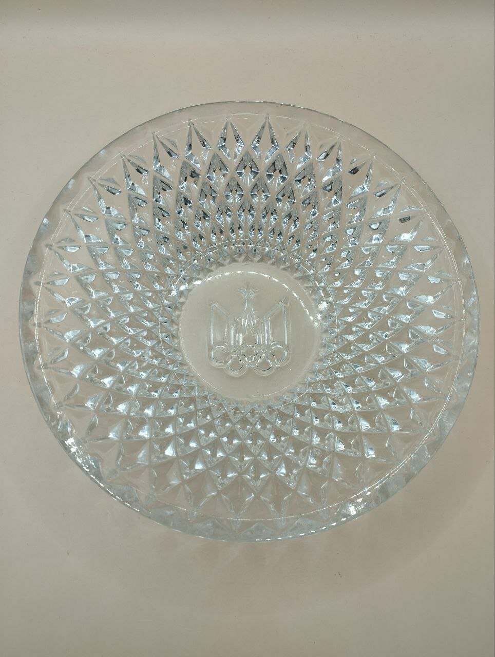 Винтажная Конфетница с олимпийской символикой Москва 1980